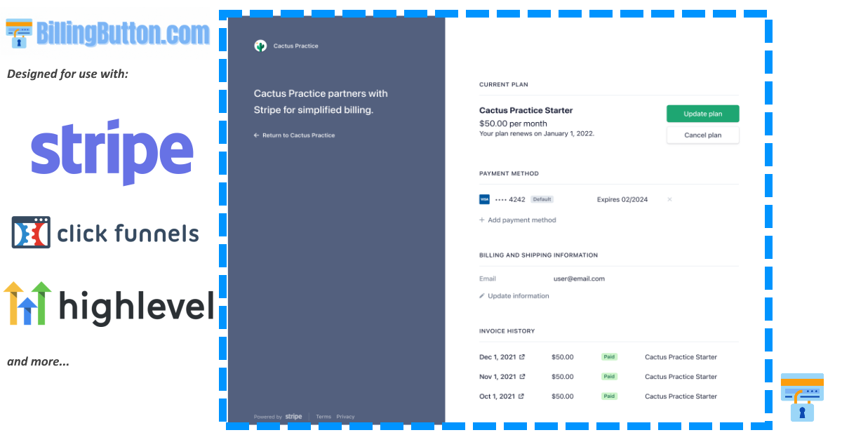 Billing Button - Take control of your subscriptions